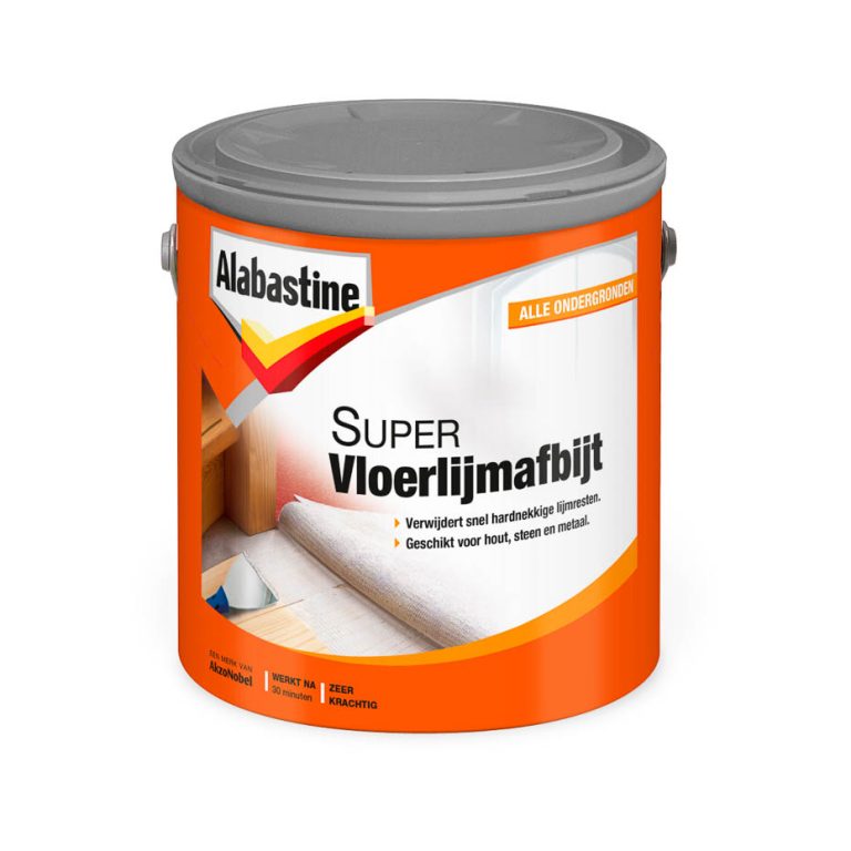 Super Vloerlijmafbijt: verwijder lijm van vloer, wand en trap