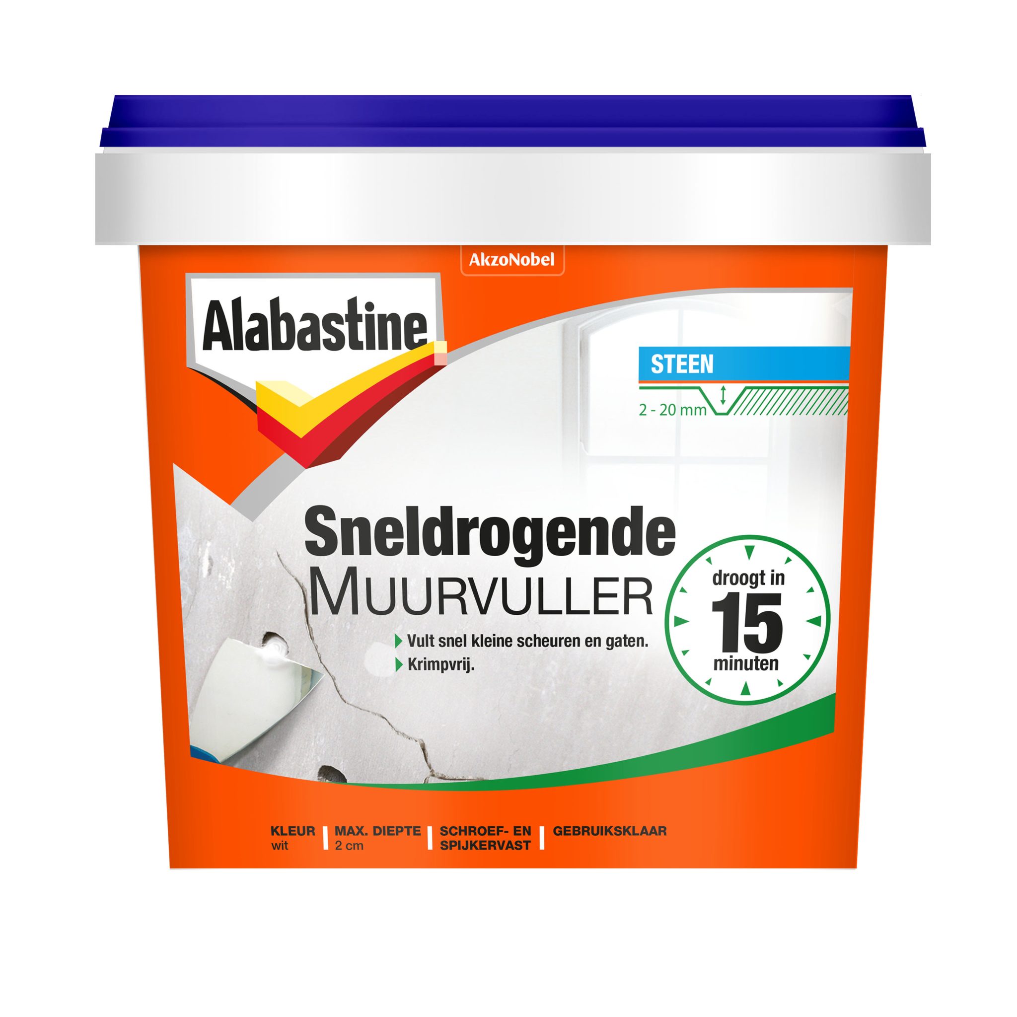 Sneldrogende Muurvuller: efficiënt vulmiddel voor muren