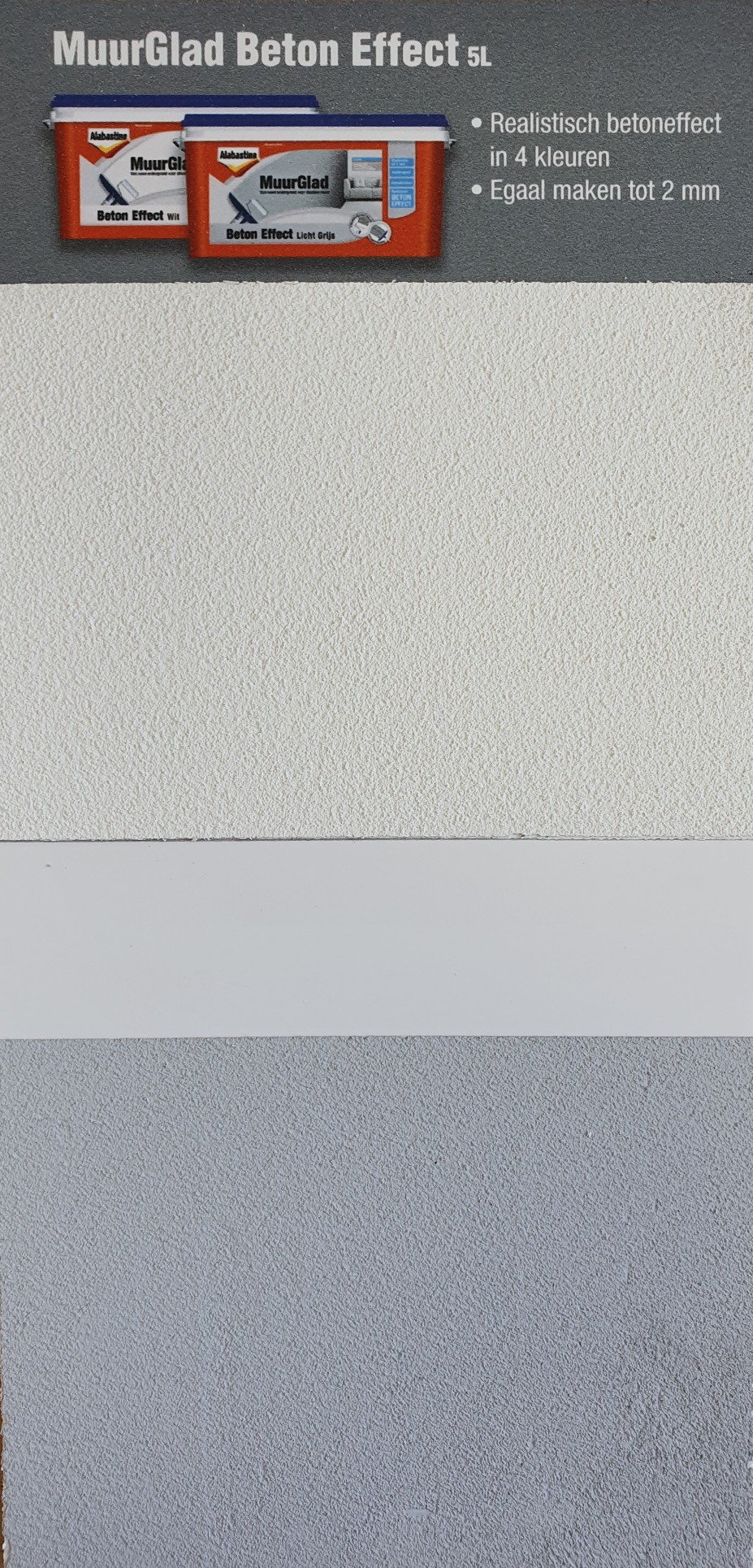 Alabastine MuurGlad Beton Effect: creëer snel een betonlook muur